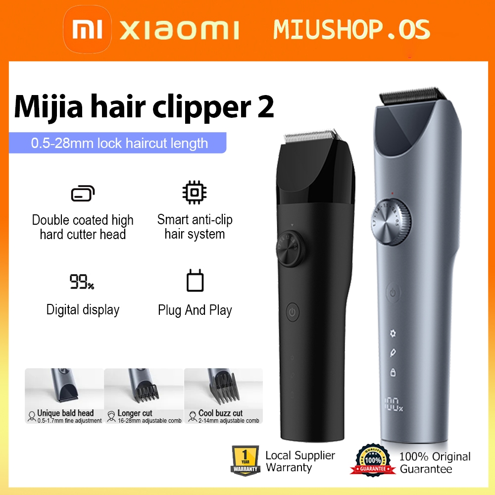 Xiaomi Mijia Hair Clipper 2 Hair Trimmer Barber Cutter Titanium Alloy ...