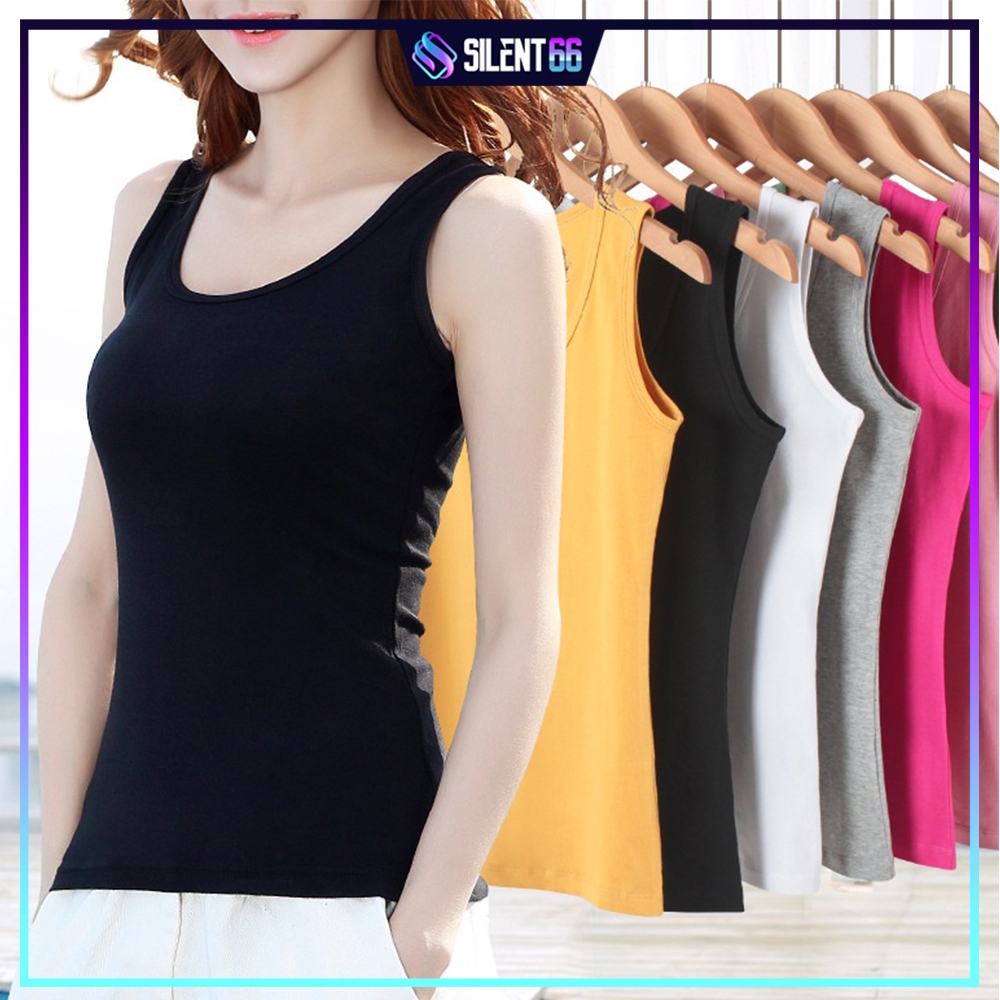 READY STOCK Women Singlet Vest Plus Size Tanks & Camisoles Loose ...