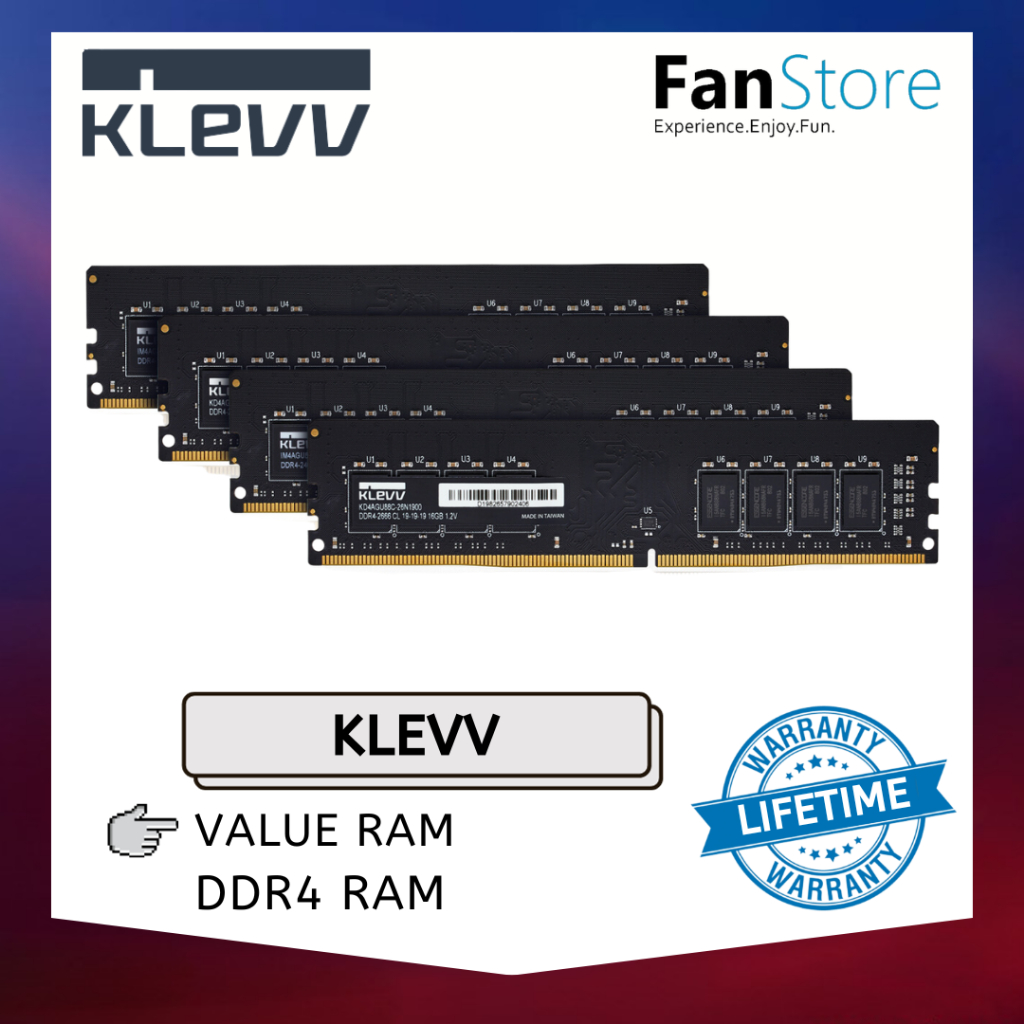 FANSTORE KLEVV DDR4 3200MHZ Value RAM DDR4 - 32GB / 16GB / 8GB | Shopee ...