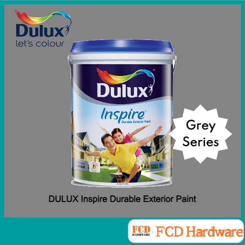 [5Litre/GREY SERIES] DULUX Inspire Exterior Wall Paint / Outdoor wall ...