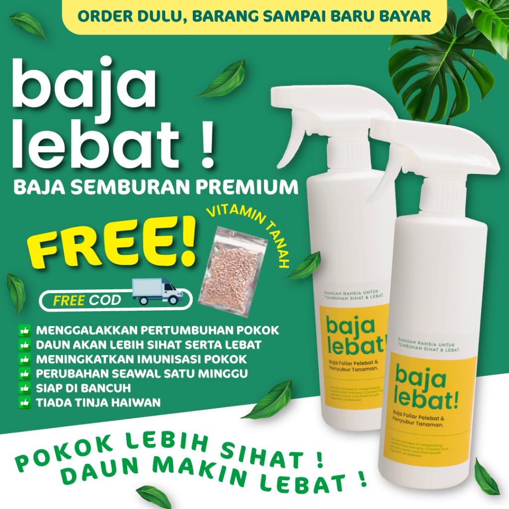 Baja Lebat Baja Semburan Baja Tanaman Baja Organic Penyubur Tanaman ...