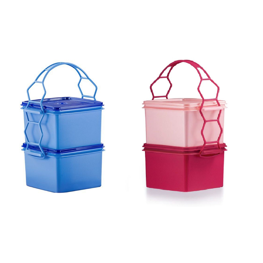 Tupperware Double Deep With Cariolier 1.7L/ Jumbo goody box | Shopee ...