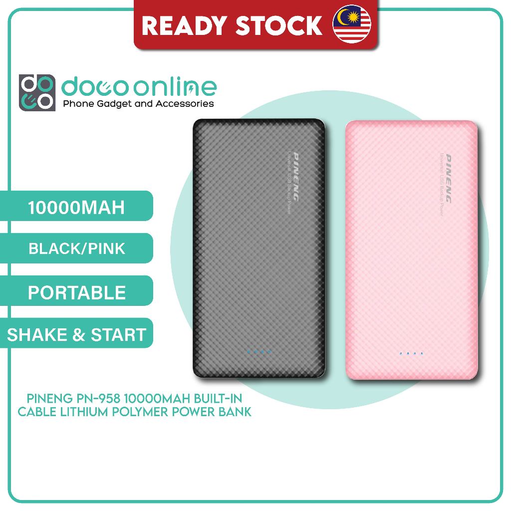 PINENG PN-958 10000mAh Lithium Polymer Power Bank | Shopee Malaysia