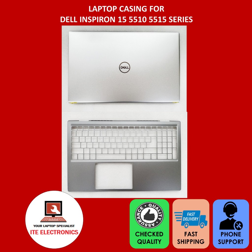 NEW DELL INSPIRON 15 5510 5515 SERIES LCD FRONT CASING A CASE/PALMREST ...