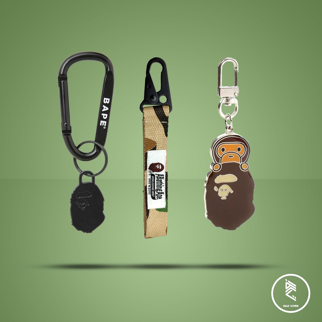 bape a bathing ape Japanese magazine Carabiner Key Holder key ring key ...