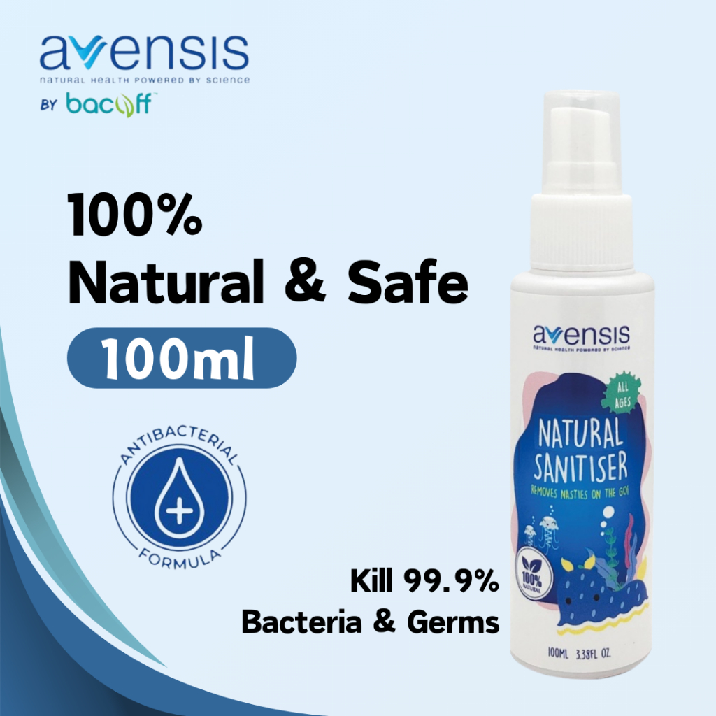 Bacoff Avensis Natural Alcohol Free Antibacterial Hand Sanitiser Spray ...