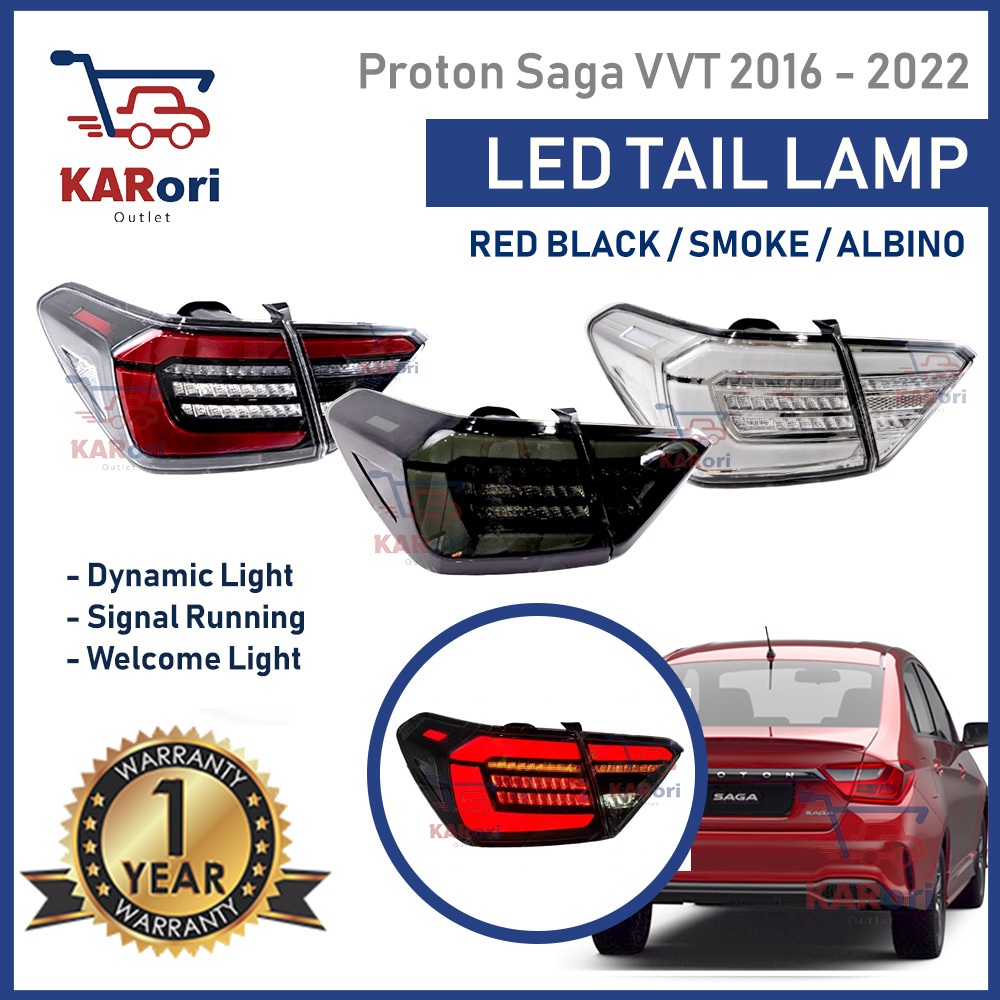 PROTON SAGA VVT (2016-2023) V2 TAIL LAMP (2 PCS) | Shopee Malaysia