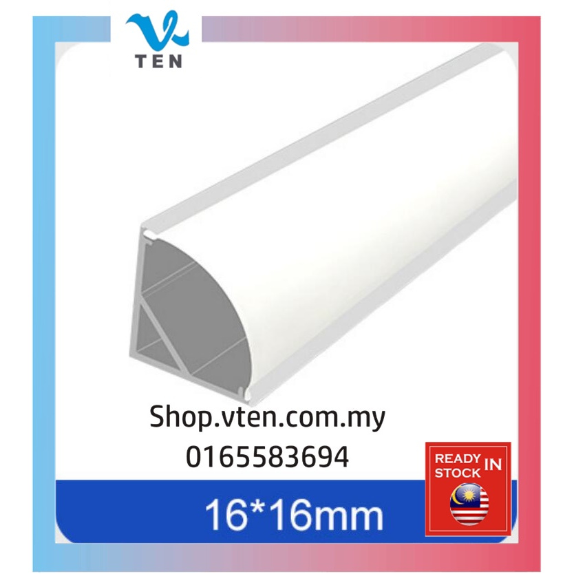 5PCS (1 Meter) LED Strip Light Aluminium V Channel Profile Track Rail ...