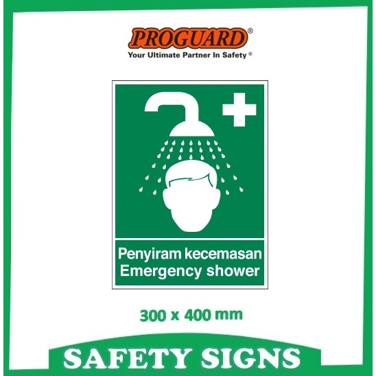 Proguard Emergency Eyewash Shower Penyiram Kecemasan Safety Sign ...