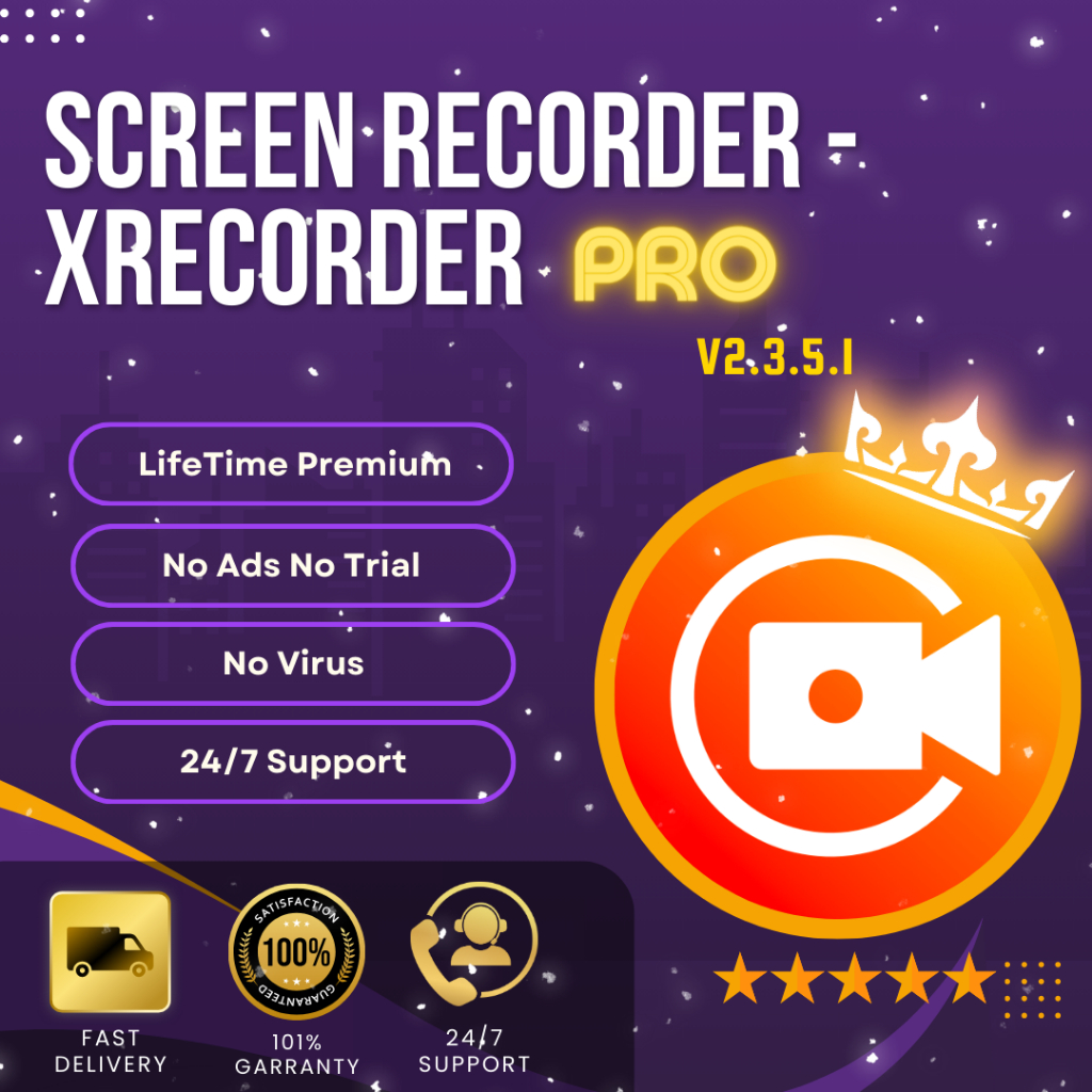 Screen recorder - Xrecorder v2.3.7.3 (Unlocked Pro features) capture smooth & clear screen ...