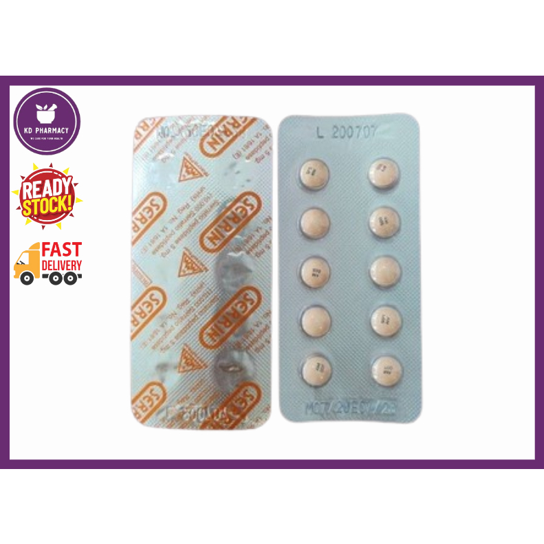 Serrin 5mg tablet 10's Ubat Bengkak Gusi / Surut Bengkak / Sakit Gigi ...