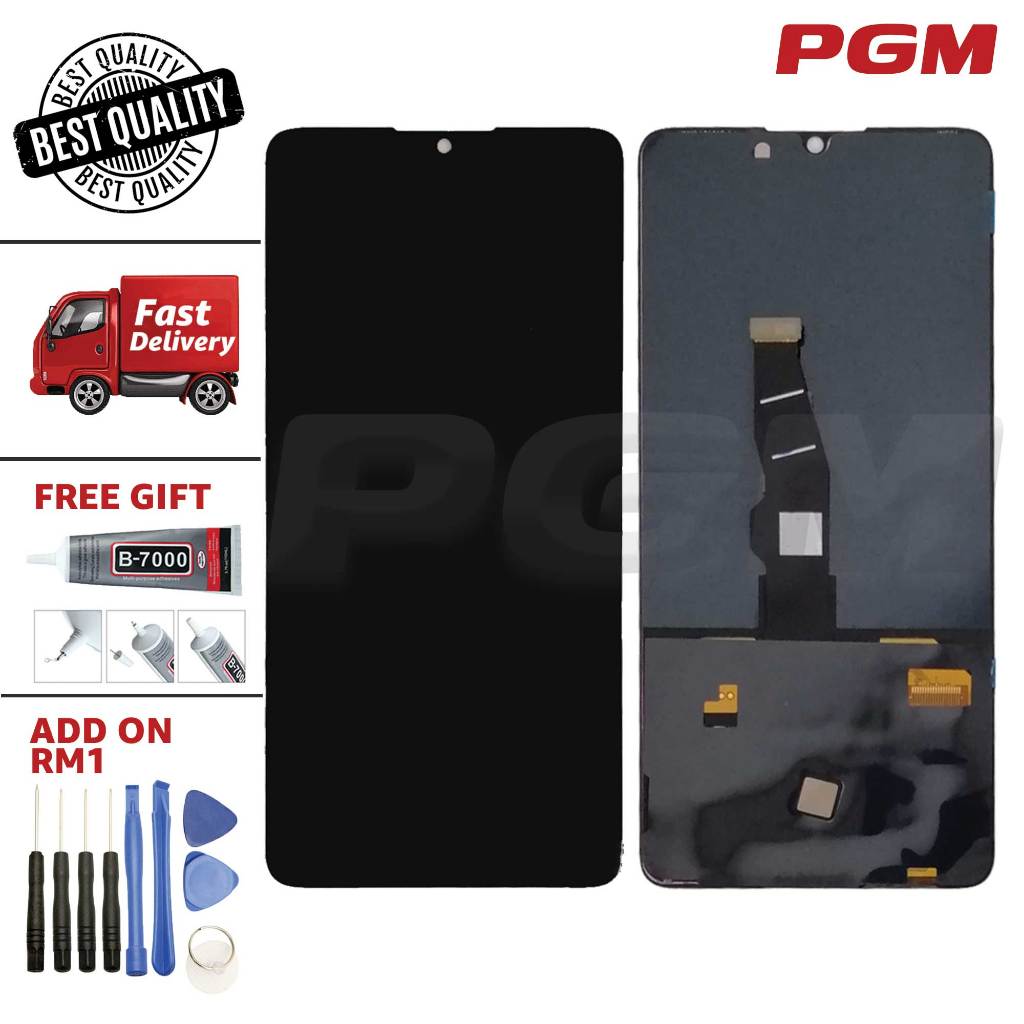 LCD TOUCH SCREEN DIGITIZER COMPATIBLE WITH HW P30 (OLED WITH ...