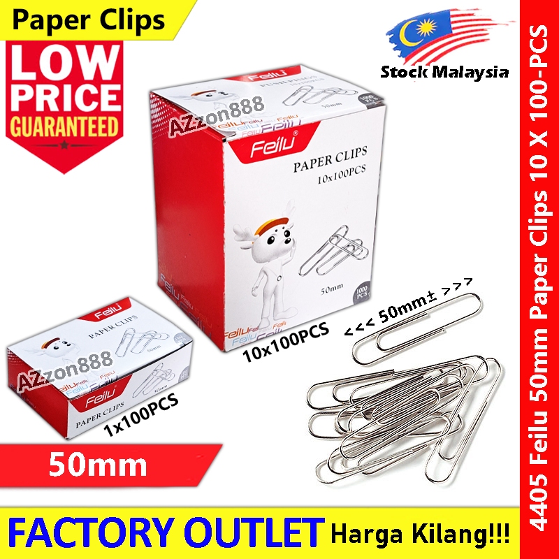 50mm Paper Clips Glossy Bright Jumbo Paper Clip #Feilu #PaperClip #回形针 ...