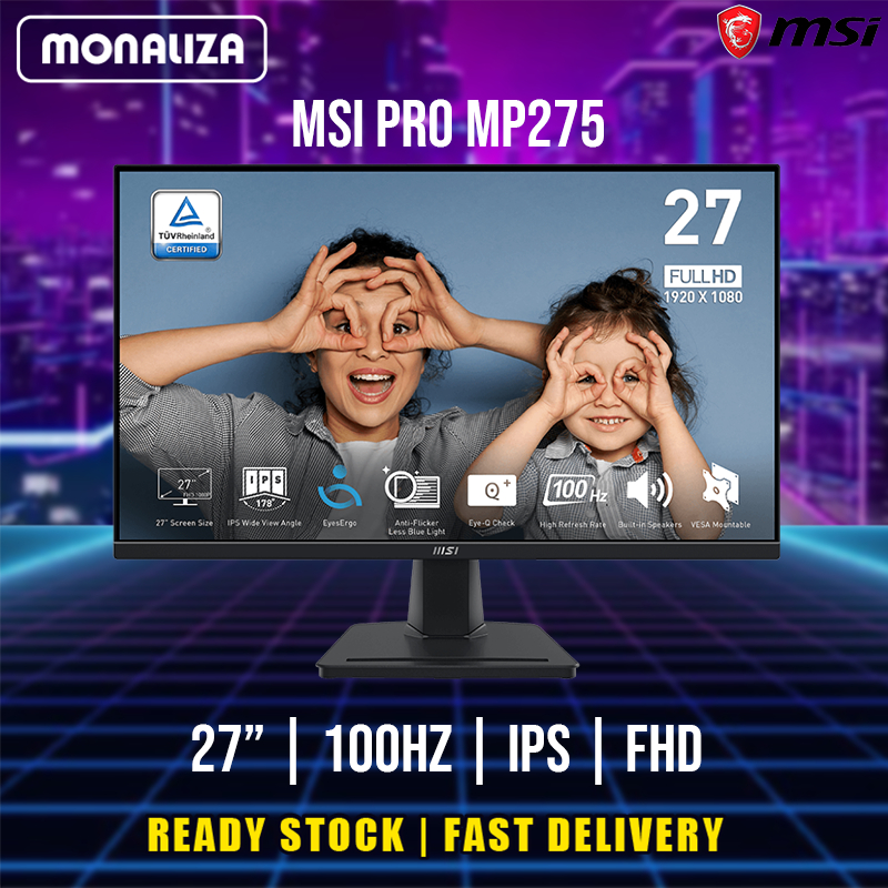 Msi Monitor Pro MP275 27" Inch FHD 100Hz | Shopee Malaysia
