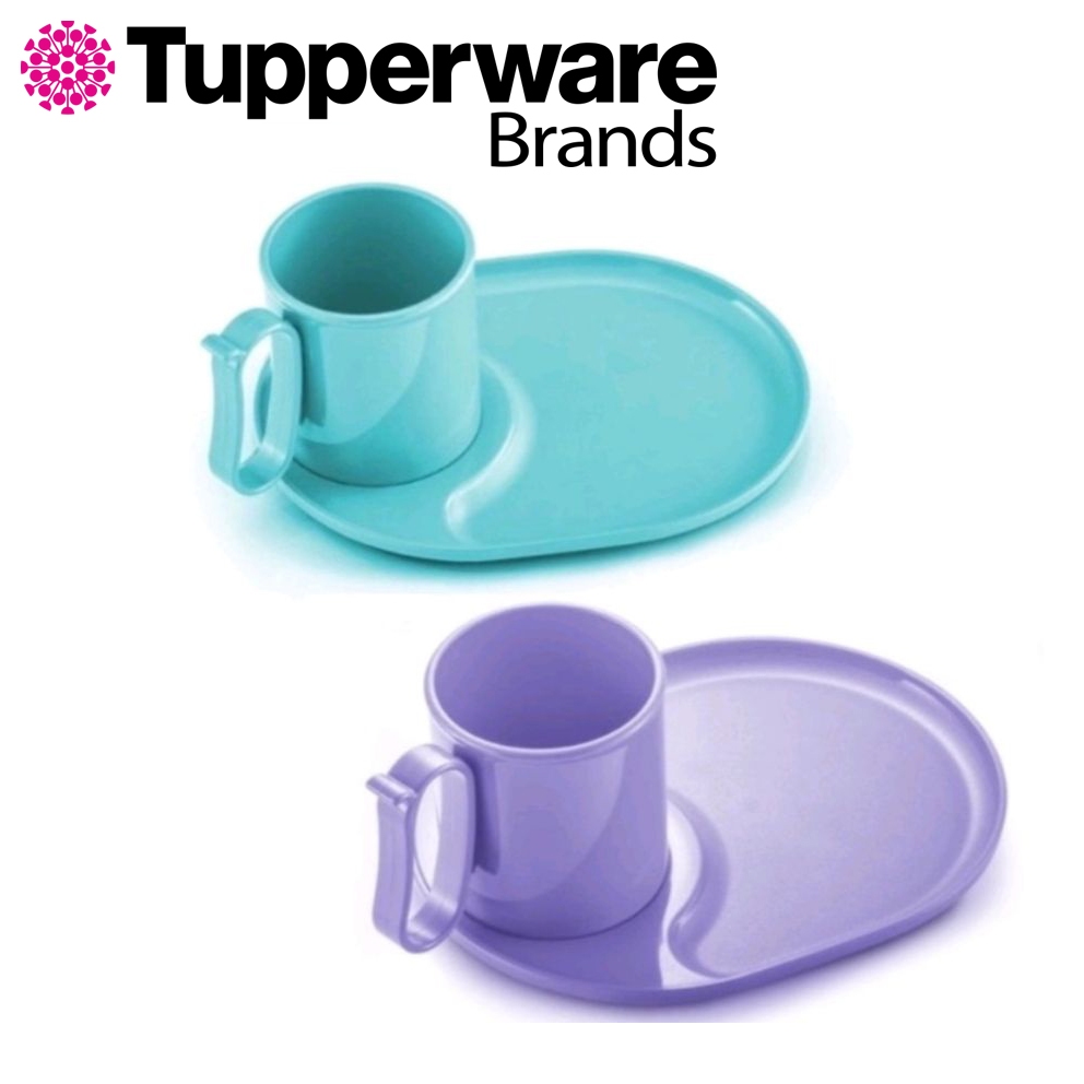 🔥READY STOCK🔥 Original Tupperware Tea 4 Two Plate and Mug Set | Shopee ...