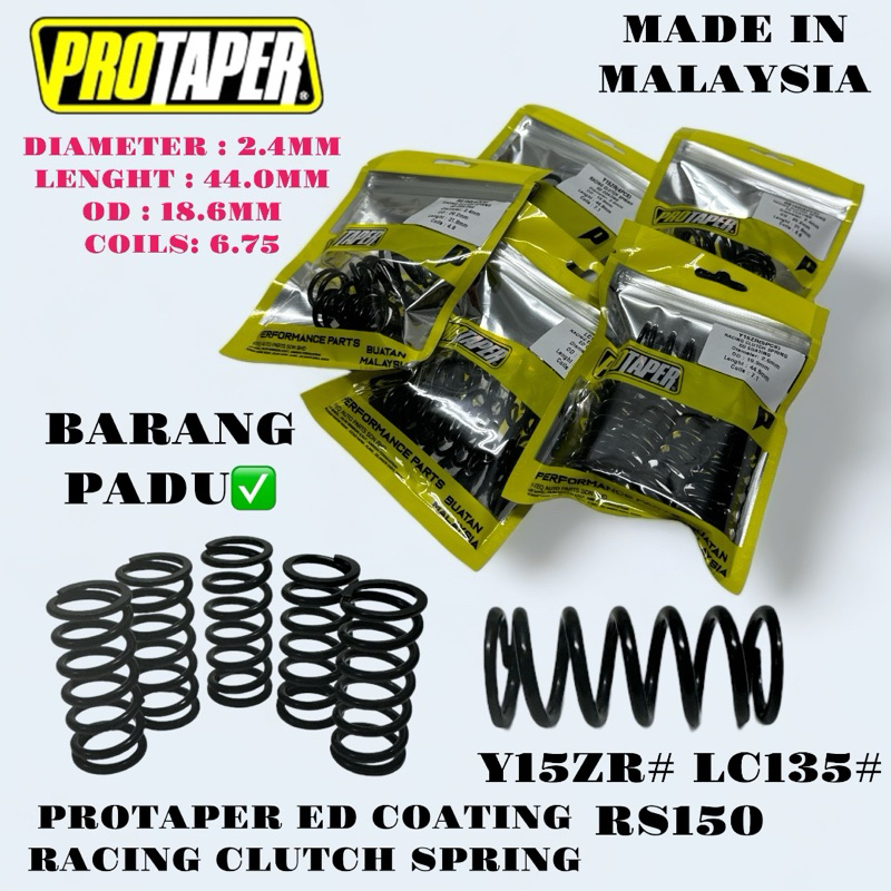 PROTAPER ED COATING RACING CLUTCH SPRING KERAS Y15/LC/RS/RSX BUATAN ...