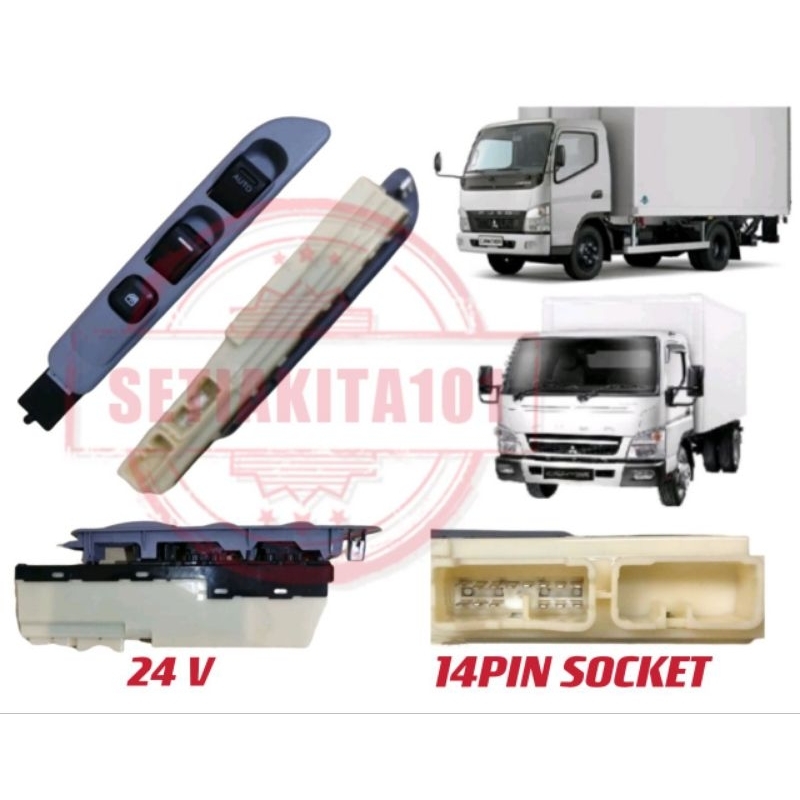 MITSUBISHI CANTER FUSO FE83/FE85 POWER WINDOW SWITCH/MAIN SWITCH/SUIS ...