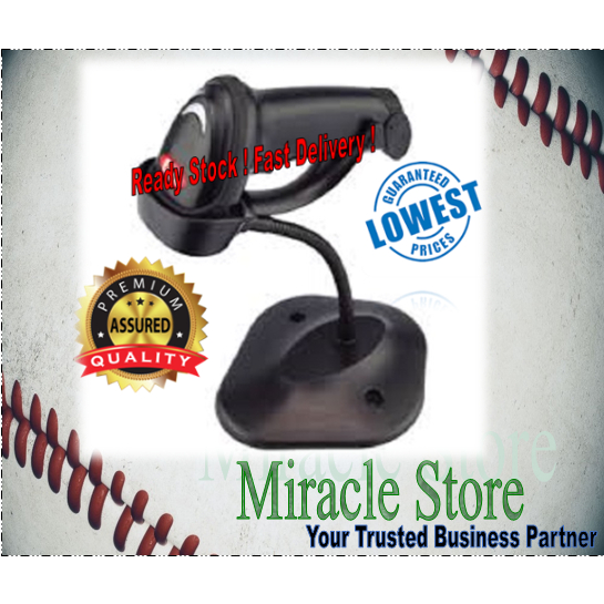 Fast Scan Barcode Laser Scanner With Stand - Promotion! | Shopee Malaysia