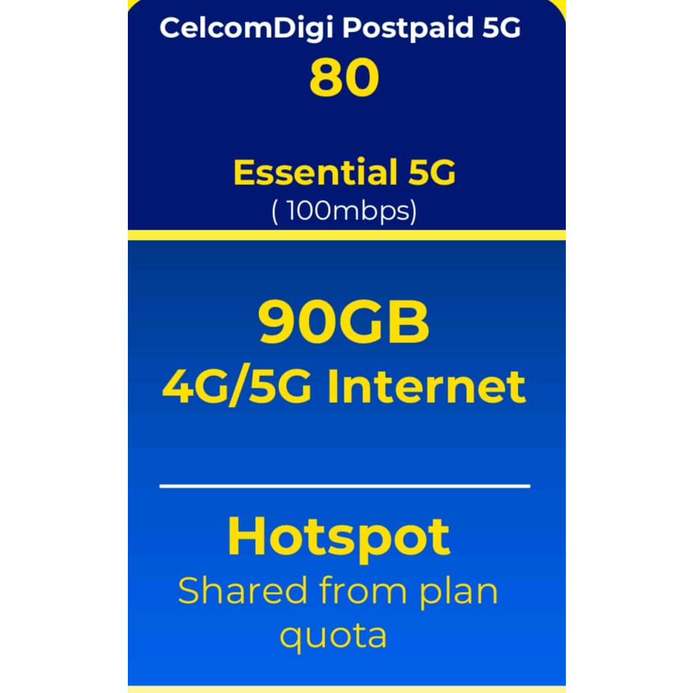 🔥CELCOMDIGI POSTPAID 5G & XPAX POSTPAID 5G - KEKAL NOM SAHAJA | Shopee ...