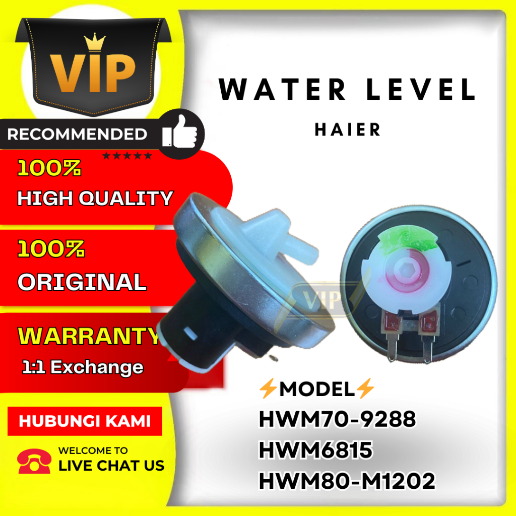 HAIER WATER LEVEL PRESSURE SENSOR SWITCH 2 PIN WASHING MACHINE HWM70 ...