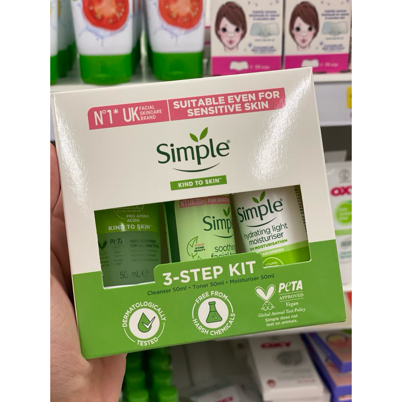 Simple 3 Step Kit / Travel Kit / Trial Kit / Trial size | Shopee Malaysia