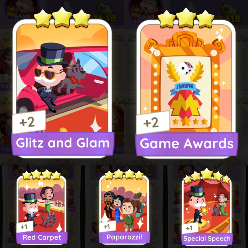 Monopoly Go Sticker Set 19 GAME AWARDS | Shopee Malaysia