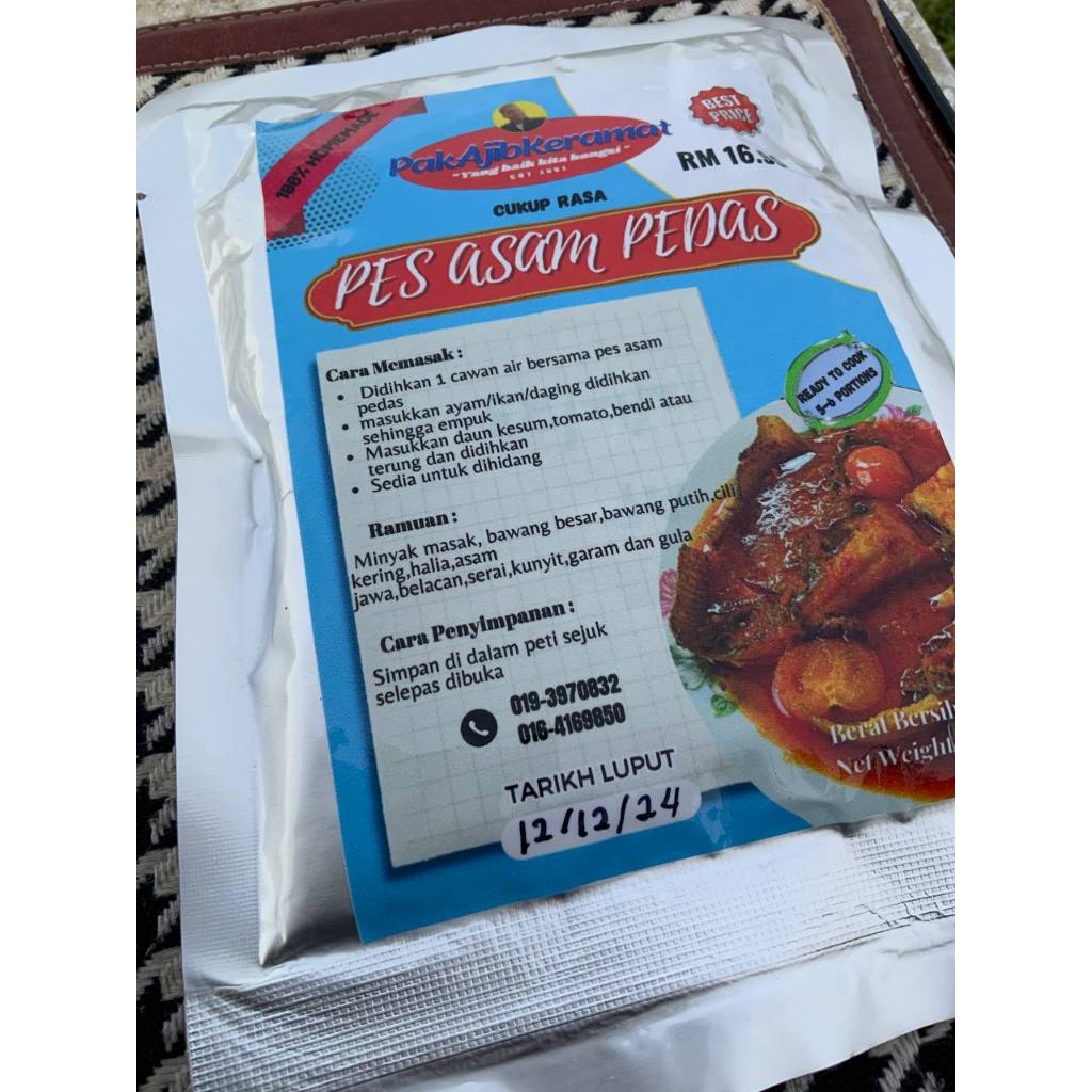 PES MASAKAN (ASAM PEDAS) | Shopee Malaysia