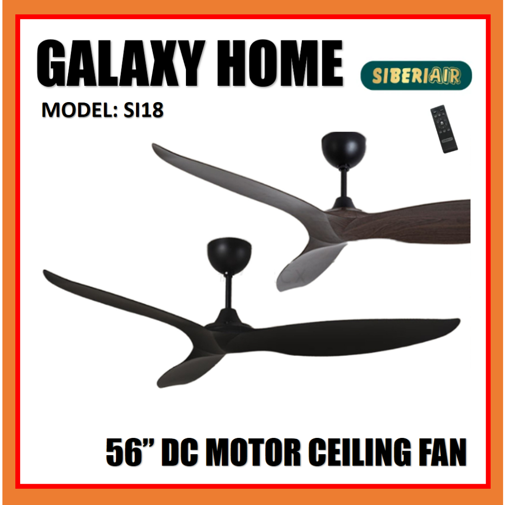 SIBERIAIR SI18 56" DC MOTOR REMOTE CONTROL CEILING FAN | Shopee Malaysia