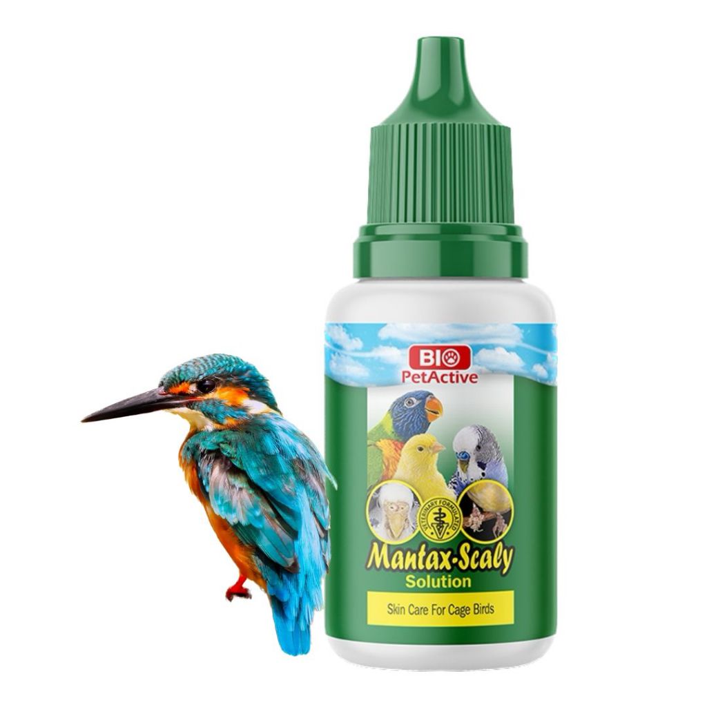 BioPetActive Mantax Scaly Bird Skin DISEASE Liquid (20ml)Penyakit Kulit ...