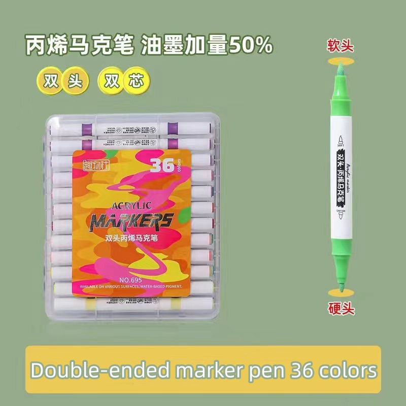 Babycare丨80/60/48 Colour Acrylic Paint Marker Pen Waterproof Markerpen Kids Drawing Permanent ...
