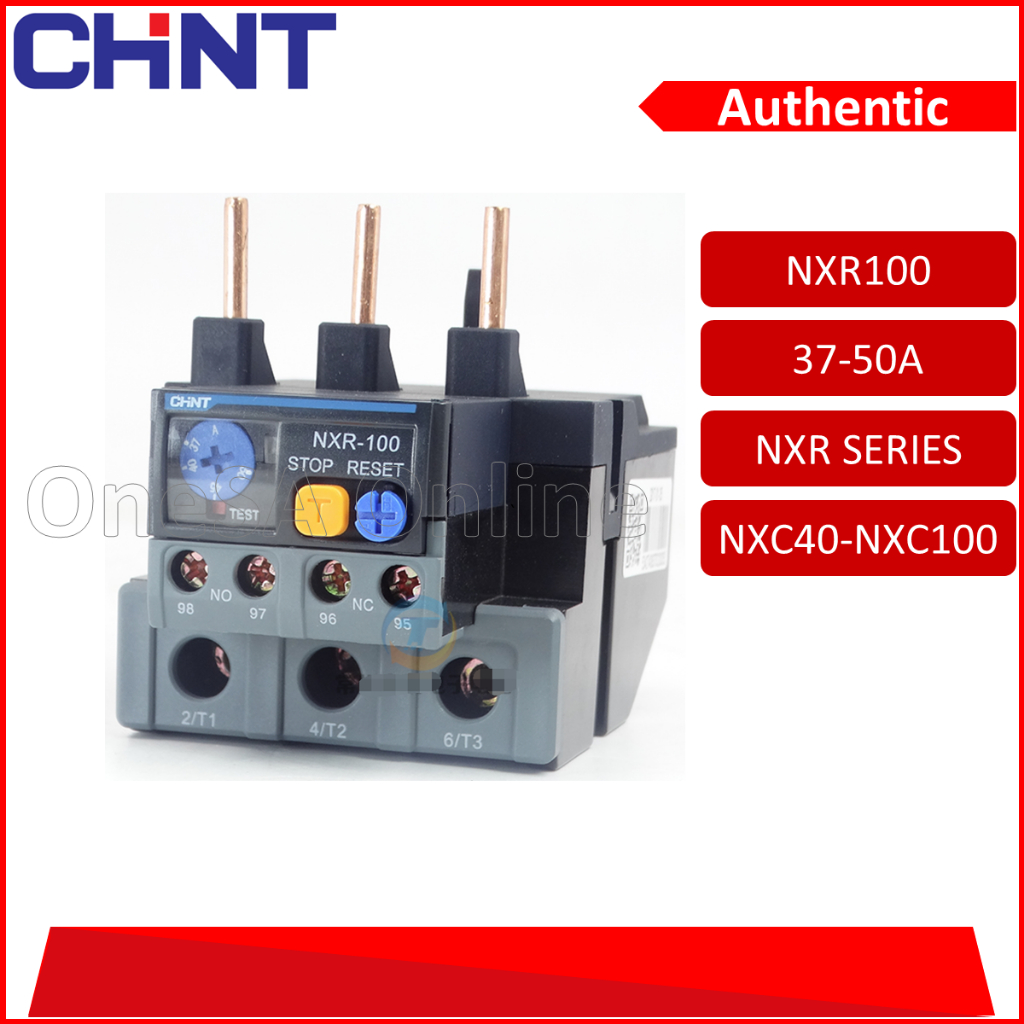 CHINT THERMAL OVERLOAD RELAY NXR SERIES(NXR-100/30-40,37-50A,48-65A ...
