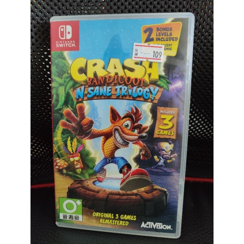 crash Bandicoot switch used game | Shopee Malaysia