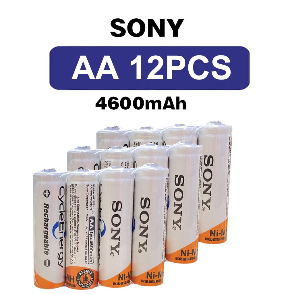 SONY AA AAA Rechargeable Battery 1.2V 4300mAh 4600mAh Ni–MH NiMH FREE ...
