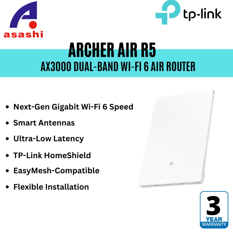 TP-Link Archer Air R5 AX3000 Dual-Band Wi-Fi 6 Air Router | Shopee Malaysia