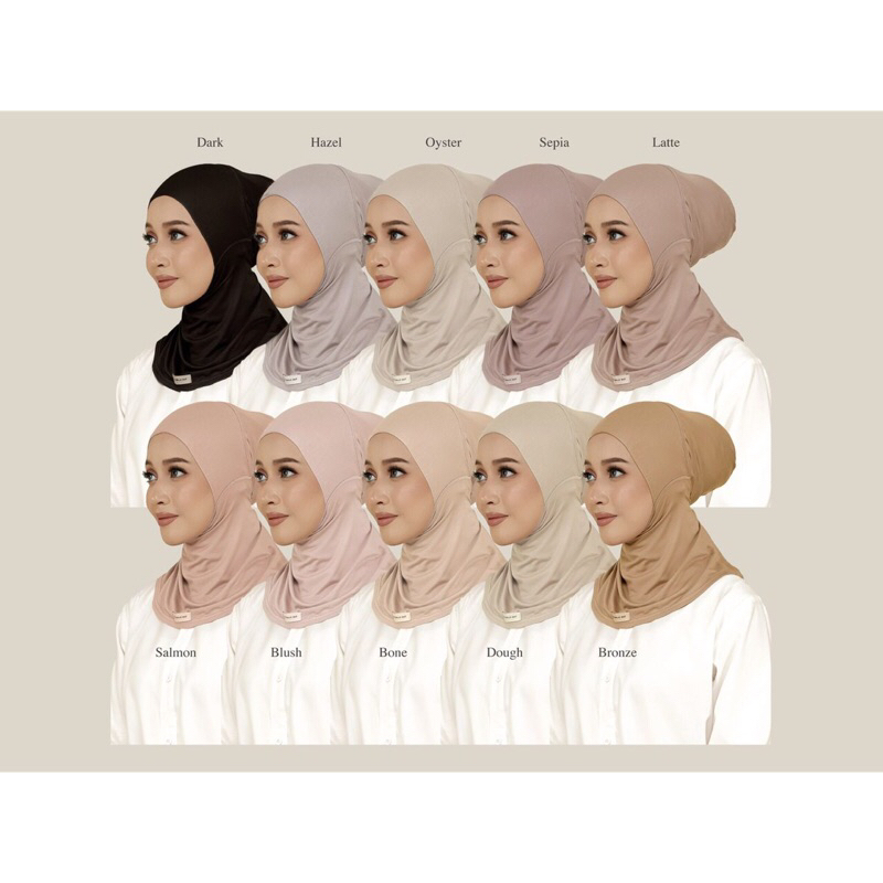 NEA INNER THE HIJAB CO | FULL COVER TIE BACK BONNET INNER NECK | Shopee ...