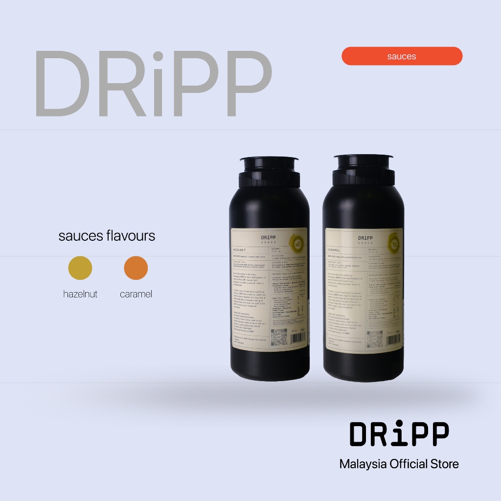 DRiPP : ALL SYRUPS / PULPS / SAUCES FLAVOURS 760ml/500ml | Shopee Malaysia