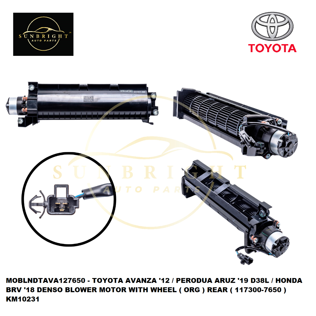 TOYOTA AVANZA '12 / PERODUA ARUZ '19 D38L / HONDA BRV '18 DENSO BLOWER ...