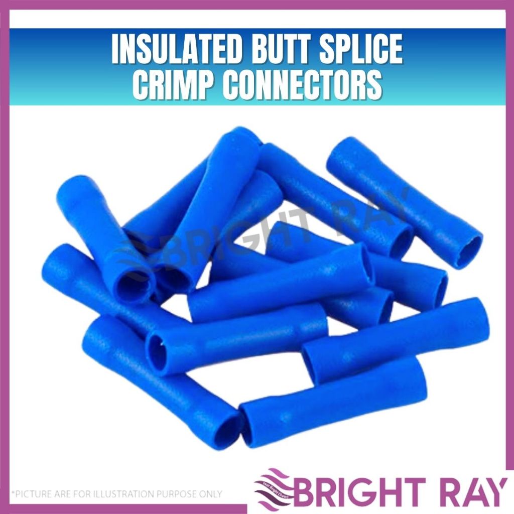[1PC] BV-2 Insulated Link Terminals Cable Lug Cable Link Butt Splice ...