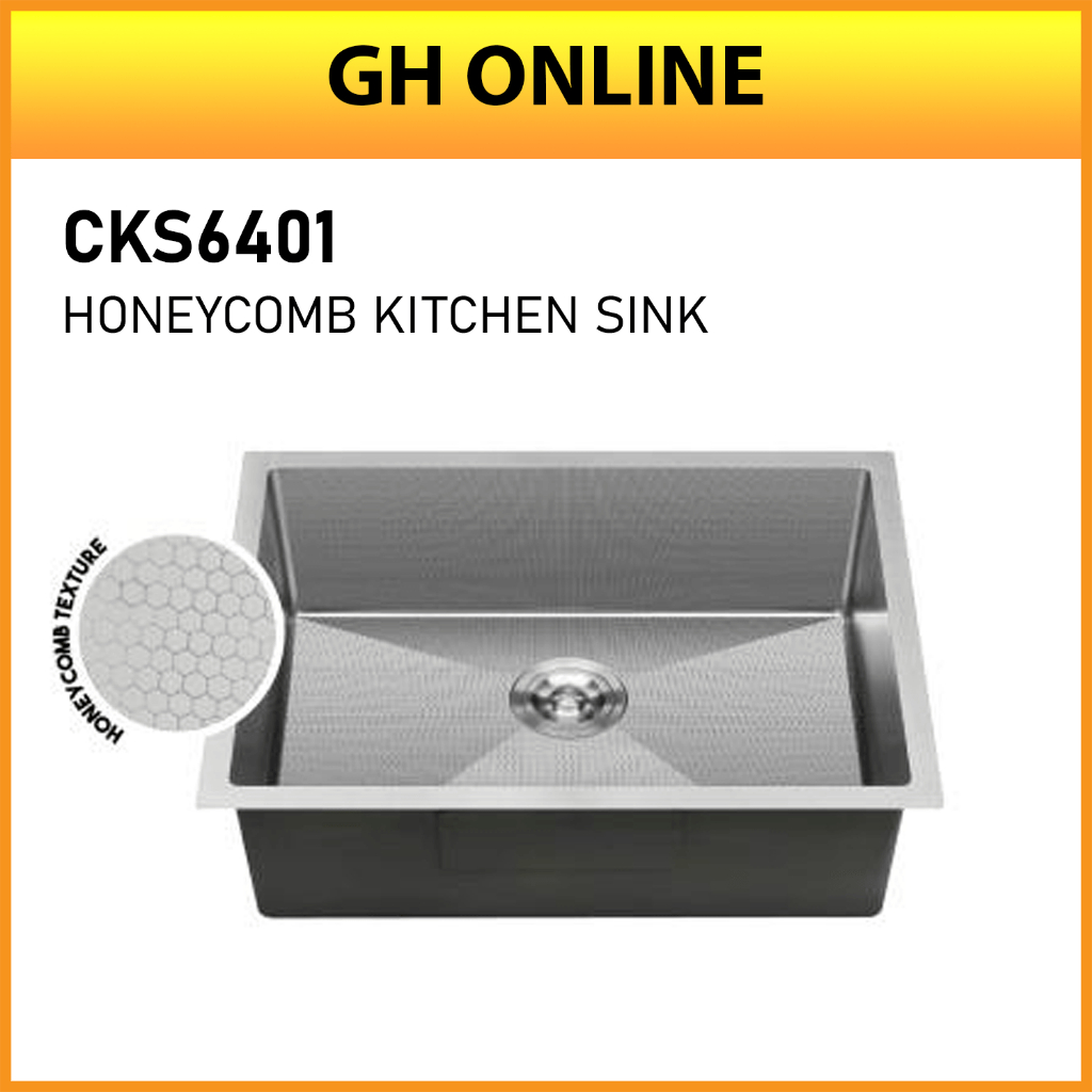 HONEYCOMB KITCHEN SINK CKS6401 SINKI DAPUR CABANA SINK UNDERMOUNT ...