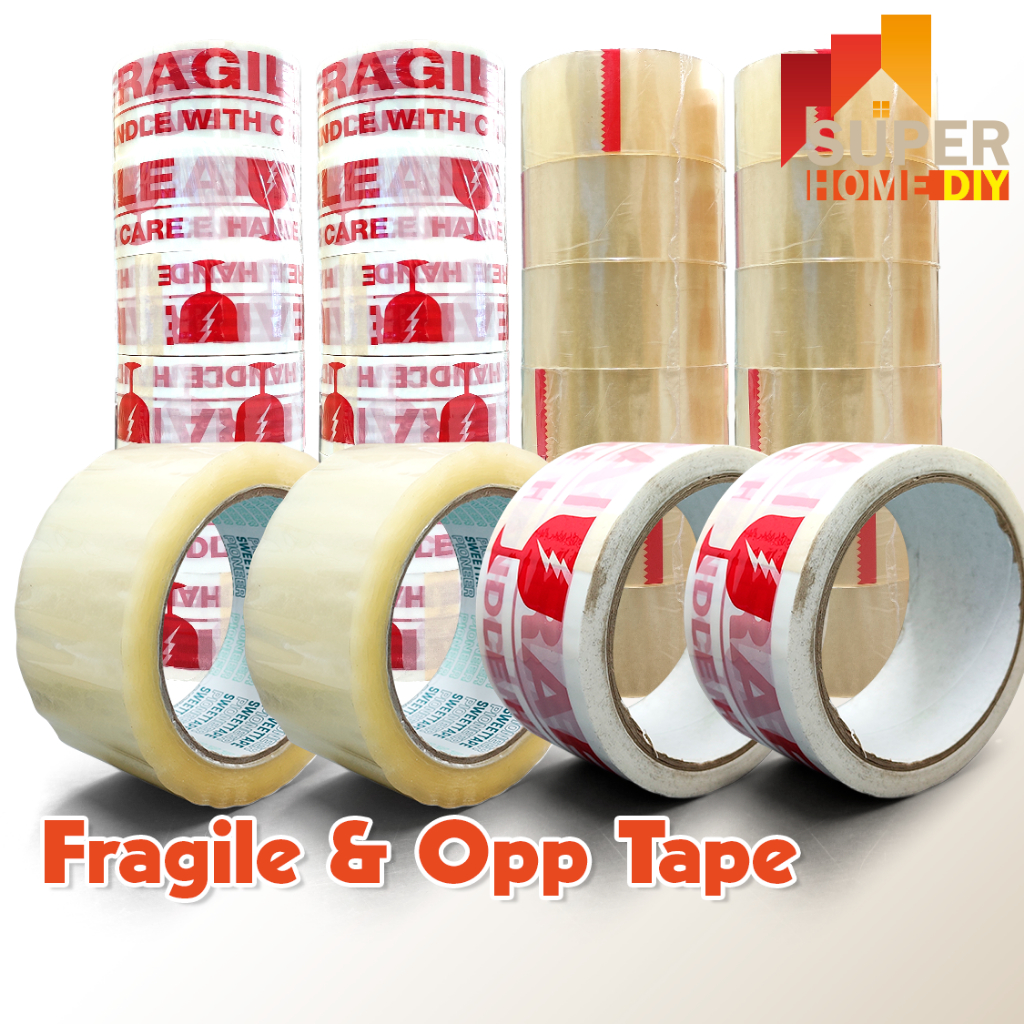 OPP Tape Transparent & Fragile Tape Fragile OPP Tape Stationery Tape ...