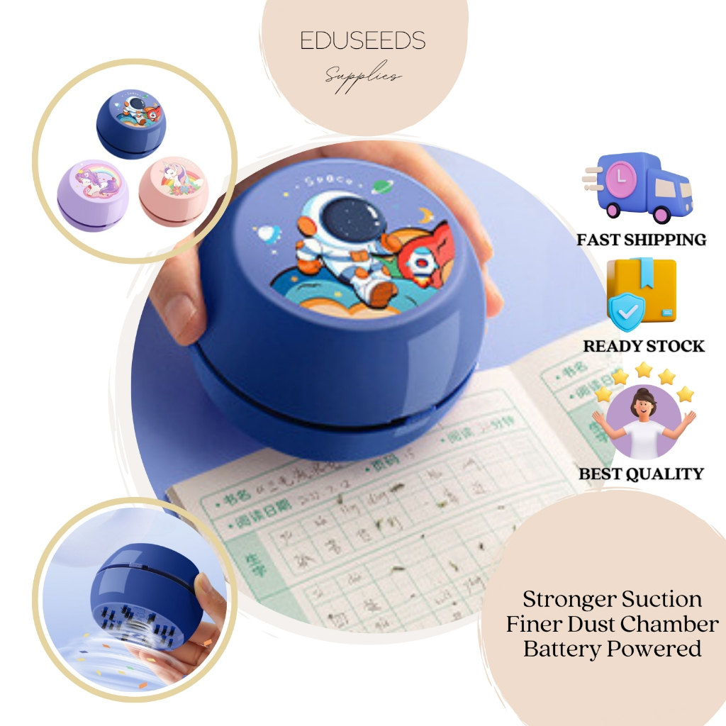 [Ready Stock] Mini Table Vacuum Cleaner Battery Powered Dust Meja ...
