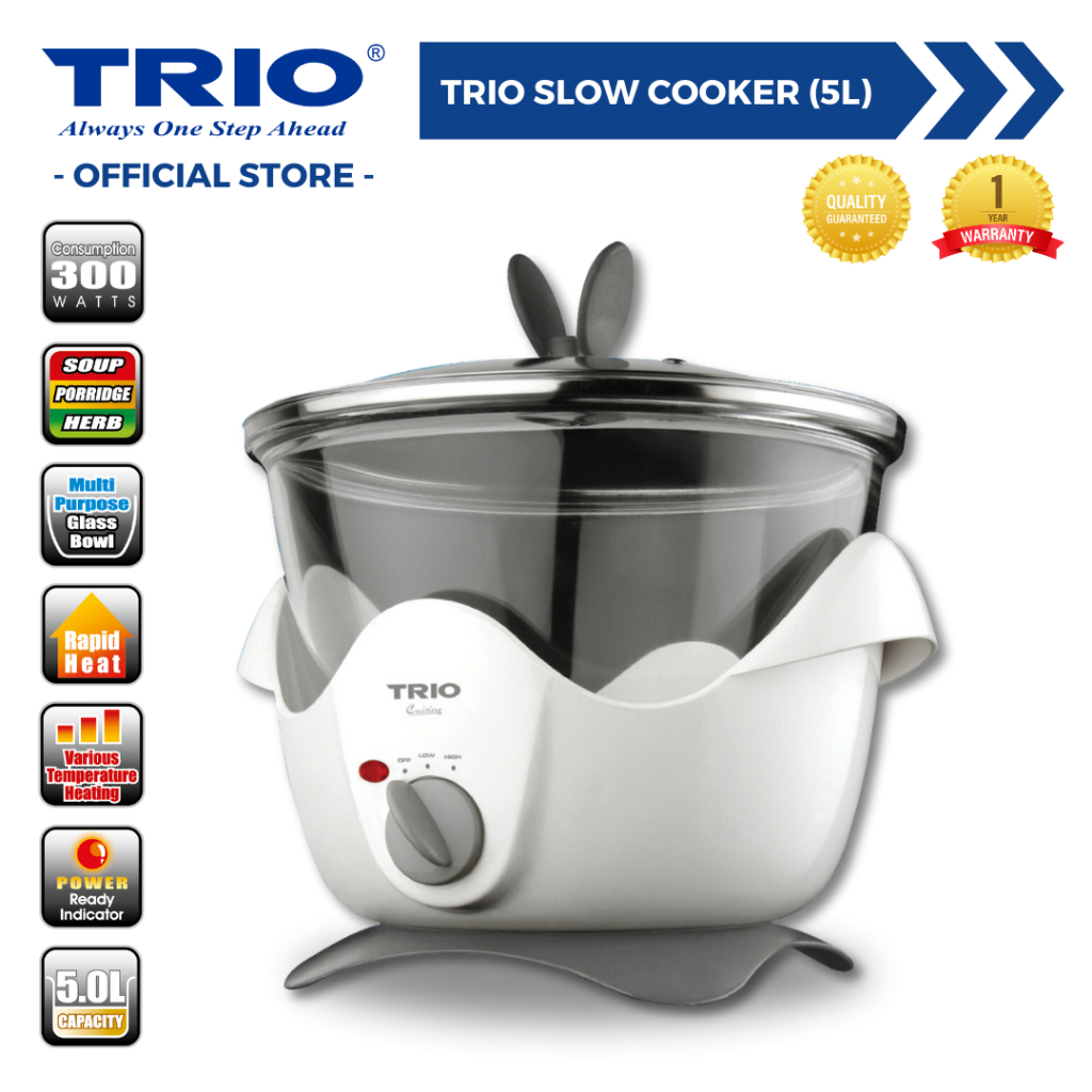 Trio Slow Cooker for Soup and Porridge (5L) | Shopee Malaysia