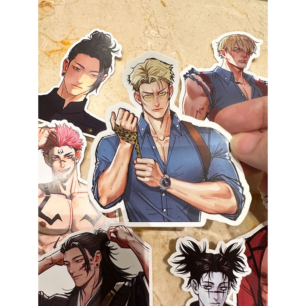 4-inch Jujutsu Kaisen shibuya arc stickers (NANAMI, CHOSO, SUKUNA, GOJO ...