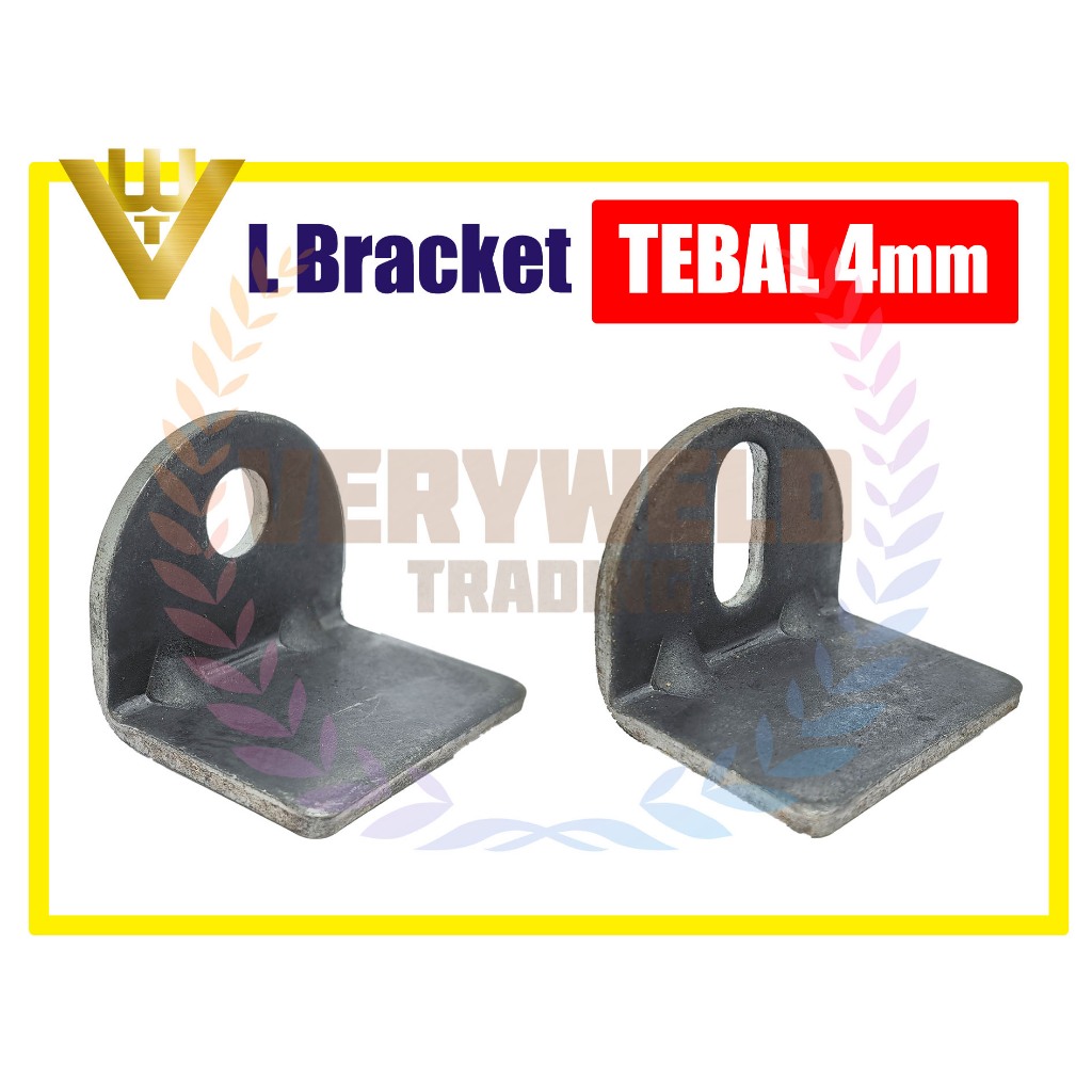 VERYWELD 4mm Welding L Bracket Tebal / Angle Bracket Besi / L Shape ...
