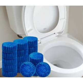 50PCS TOILET BOWL TANK AUTOMATIC CLEANER BLUE CUBE KILL BACTERIA GERMS ...
