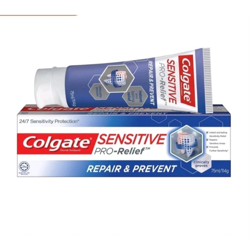 Colgate Sensitive Pro Relief Toothpaste 114g Repair & Prevent | Shopee ...