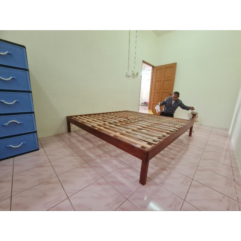 Direct Kilang Katil Bujan Katil Solid kayu, Single, Super Single, Queen ...