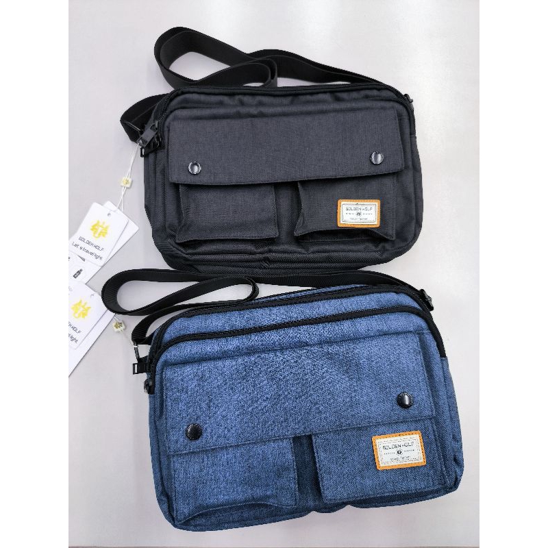 Golden Wolf Lance Ultra Light Velcro Travel Crossbody Sling Bag Multi ...