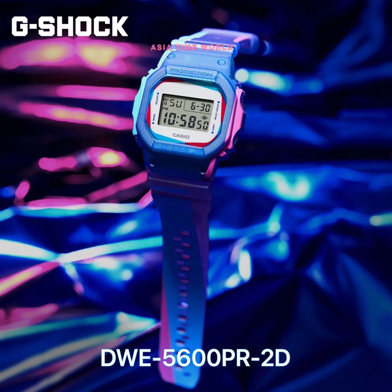 [Official Marco] GSHOCK DWE-5600PR-2D / DW5600 Blue Digital Men Watch ...