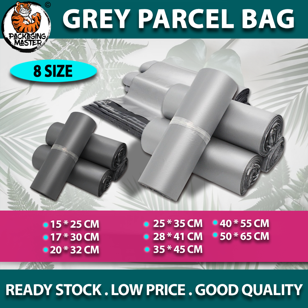 Economic Grey Parcel Bag ️Courier Bag Kurier Shipping Flyer Plastic Pos ...